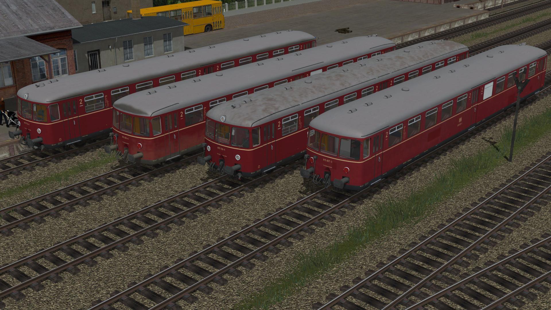BR 515 & 815 der Deutschen Bundesbahn - purpurrot