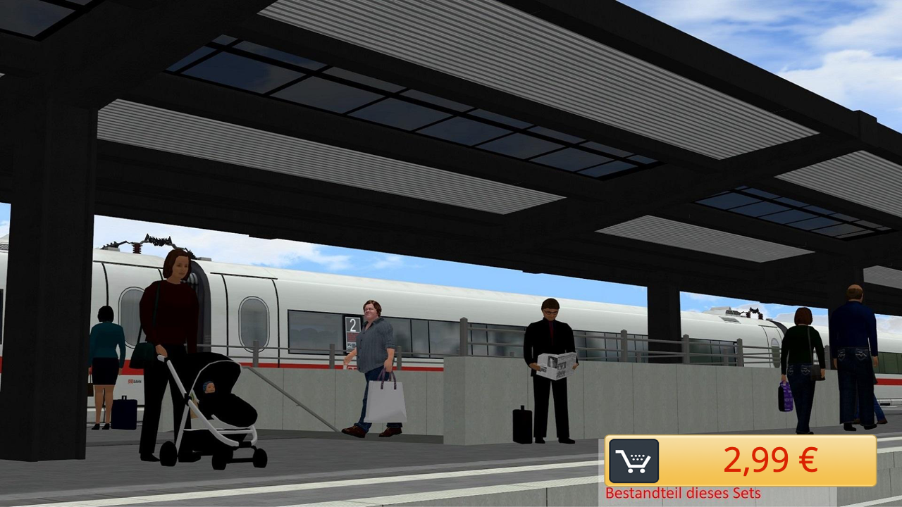 Bahnsteigdach-System dunkel